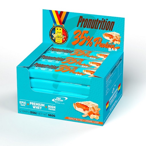 ProNutrition Bar 55gr X 12db, Mogyoróvaj íz